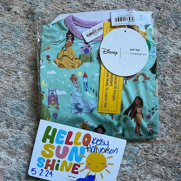 Little Sleepies | Pajamas | Little Sleepies 36 Disney Princess Dreams ...